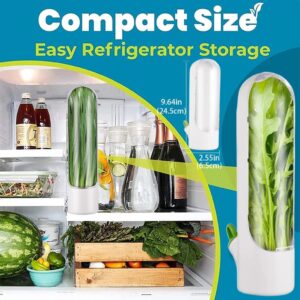 Herb Saver for Refrigerator, Fresh Herb Keeper, Herb Saver Pod Containers, Herb Fresh Keeper for Refrigerator,Herb Storage for Cilantro,Parsley, Asparagus,Keeps Vegetables Fresh for 2-3 Week (1PCS)