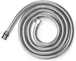 59 inches shower hose,bidet hose,304 stainless steel handheld shower head hose,the thread interface size is 0.8 inch（g1/2 or 20mm)(chrome)