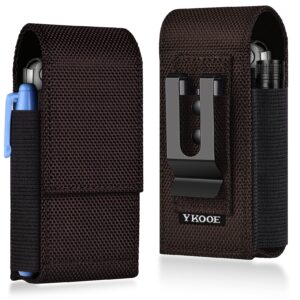 ykooe multitool sheath compatible with leatherman edc belt organizer tool holster nylon pouch, brown