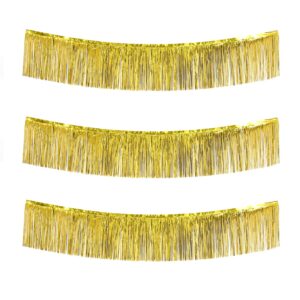 kaduos 3 packs 10 feet foil fringe garland gold streamers for birthday graduation banner disco party decorations