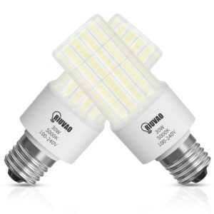 led light bulb, equivalent 250w led bulbs 30w 3750 lumen super bright 5000k cool daylight white non-dimmable waterproof led corn light bulb e26/e27 medium base for indoor led llight bulbs pack of 2