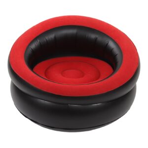 evtscan inflatable plush sofa - minimalist and versatile couch flocking air sofa simple inflatable chair for indoor and outdoor use(a)