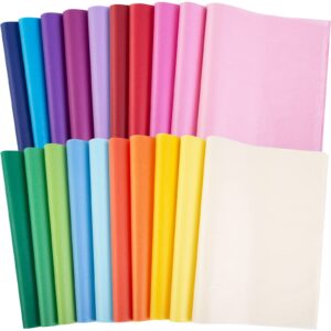 shindel 330 sheets multicolor tissue paper, 14x10 inch tissue paper bluk wrapping tissue paper for gift bags diy crafts birthday wedding holidays decor