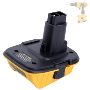 dca1820 adapter compatible with dewalt 18v tools, 18v to 20v battery adapter compatible with dewalt 20v max battery dcb203 dcb206 dcb201 dcb200 dcb204 to 18v xrp battery dc9096