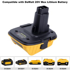 DCA1820 Adapter Compatible with Dewalt 18V Tools, 18V to 20V Battery Adapter Compatible with Dewalt 20V MAX Battery DCB203 DCB206 DCB201 DCB200 DCB204 to 18V XRP Battery DC9096