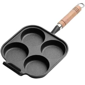 egg frying pan nonstick 4 cups pancake pan easy clean egg cooker omelet pan for breakfast, plett, crepe pan, suitable for induction cooker electric ceramic stove