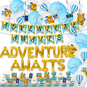 jevenis adventure awaits party decoration lets travel begin party decoration travel baby shower decoration travel theme graduation decoration farewell retirement party decoration