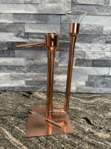 coproof copper proofing parrot heads for air still distilling 100% lead free,brewing beer, moonshine, tequila with funnel and hydrometer