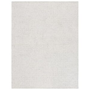 safavieh micro-loop collection accent rug - 3' x 5', light grey & ivory, handmade wool, ideal for high traffic areas in entryway, living room, bedroom (mlp537f)