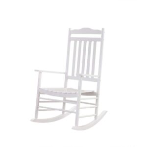 bplusz outdoor rocking chairs set of 2 patio rocker furniture for porch garden lawn indoor classic arm chairs white