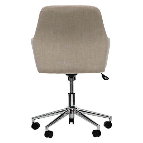 Alera ALEWS4251 Mid-Century Task Chair Supports Up to 275 lbs. 18.9 in. to 22.24 in. Seat Height - Cream