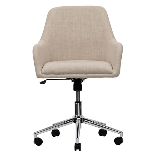 Alera ALEWS4251 Mid-Century Task Chair Supports Up to 275 lbs. 18.9 in. to 22.24 in. Seat Height - Cream