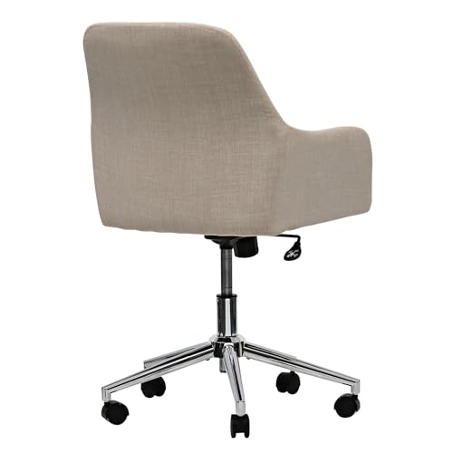 Alera ALEWS4251 Mid-Century Task Chair Supports Up to 275 lbs. 18.9 in. to 22.24 in. Seat Height - Cream