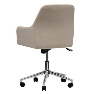 Alera ALEWS4251 Mid-Century Task Chair Supports Up to 275 lbs. 18.9 in. to 22.24 in. Seat Height - Cream