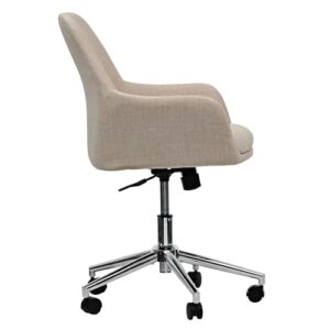 Alera ALEWS4251 Mid-Century Task Chair Supports Up to 275 lbs. 18.9 in. to 22.24 in. Seat Height - Cream