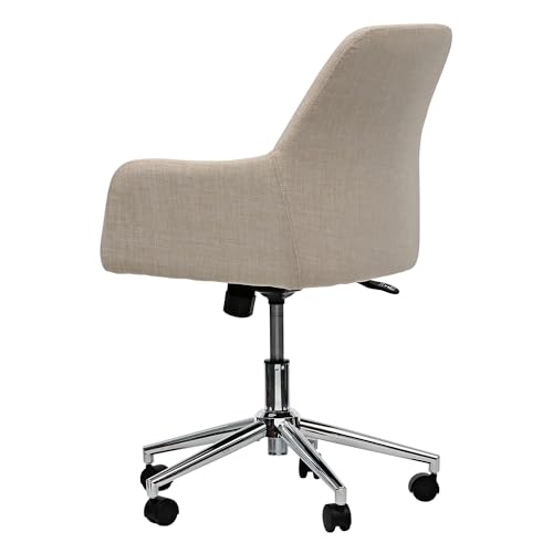 Alera ALEWS4251 Mid-Century Task Chair Supports Up to 275 lbs. 18.9 in. to 22.24 in. Seat Height - Cream