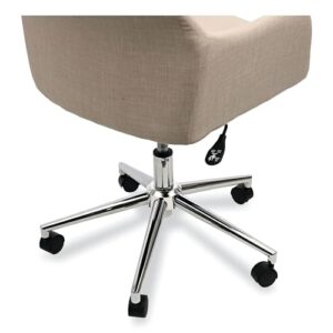 Alera ALEWS4251 Mid-Century Task Chair Supports Up to 275 lbs. 18.9 in. to 22.24 in. Seat Height - Cream