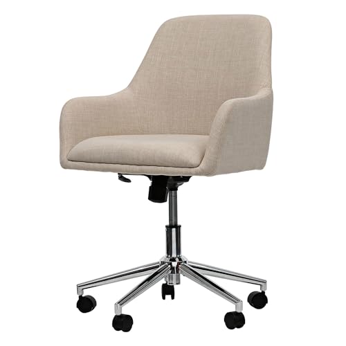 Alera ALEWS4251 Mid-Century Task Chair Supports Up to 275 lbs. 18.9 in. to 22.24 in. Seat Height - Cream