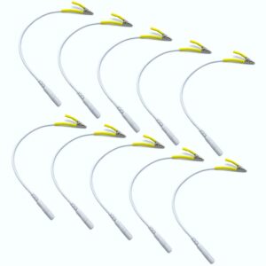 electrode lead wires cable clip, compatible with most tens ems unit, 10 pcs