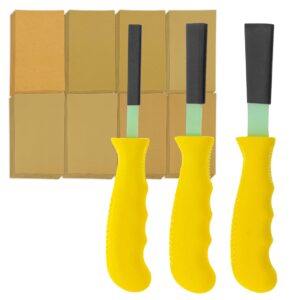 dura-gold sanding stick kit with ergo handle yellow flat with 40 sheet sandpaper starter kit