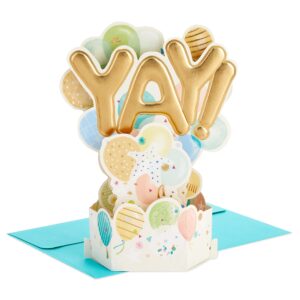 hallmark paper wonder congratulations pop up card (yay, balloons) for birthdays, graduations, promotions, celebrations