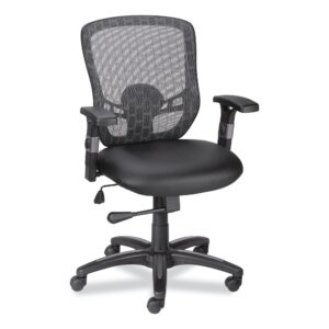 alera alelh42b14 linhope chair supports up to 275 lbs. - black