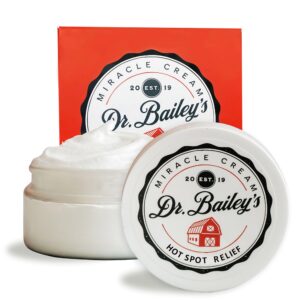 dr. bailey's miracle cream - 2 oz topical ointment | hot spot treatment for dogs, cats, animals | dog skin irritation treatment | animal wound care