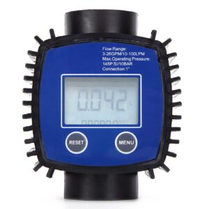 Meter, 1in Internal Thread Water Sensor Meter, High Accuracy Digital Display Flowmeter for, Gasoline, Chemical Liquid