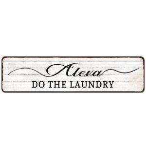 civotil laundry sign, sarcastic laundry decor, funny laundry room decor, laundry signs for laundry room decor, alexa do the laundry, 4"x16"