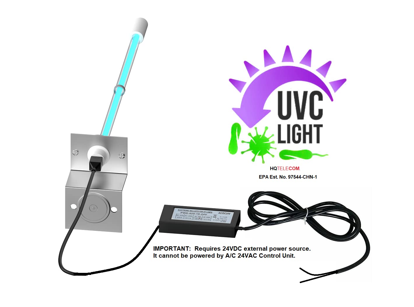 24VAC UV Lamp Coil Cleaner for A/C HVAC