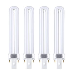 gnirpsenl el22 cfl cfs 9w bl350 replacement light bulbs compatible with flyweb el-22, 4 pack