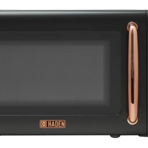 Haden Dorchester 0.7 Cubic Foot Compact Countertop Microwave Oven, 700 Watt Small Microwave with 5 Power Levels & Express Functions, Stone Blue