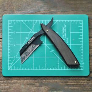 Stinger Vintage Straight Razor Style Utility Knife with Standard Replaceable Razor Blade, Car Emergency Window Breaker, EDC Gear, Box Cutter