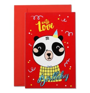 toros store set of 20 birthday cards assortment with envelopes - happy birthday card bulk, bunch of cute greeting cards, variety cards with colorful envelope, blank inside, 4x6 inches