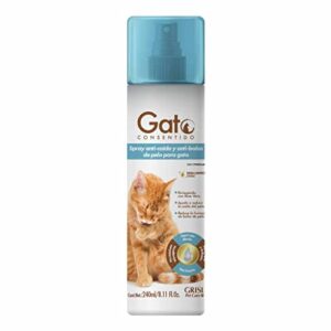 pack of 2 gato consentido spray anti-caida y anti-bolas de pelo para gato y jabon beldi original marroqui