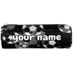 omfuns sport football custom pencil case soccer ball personalized pencil pouch for school teen girl boy kid pencil bag pen case student stationery storage cosmetic makeup bag women