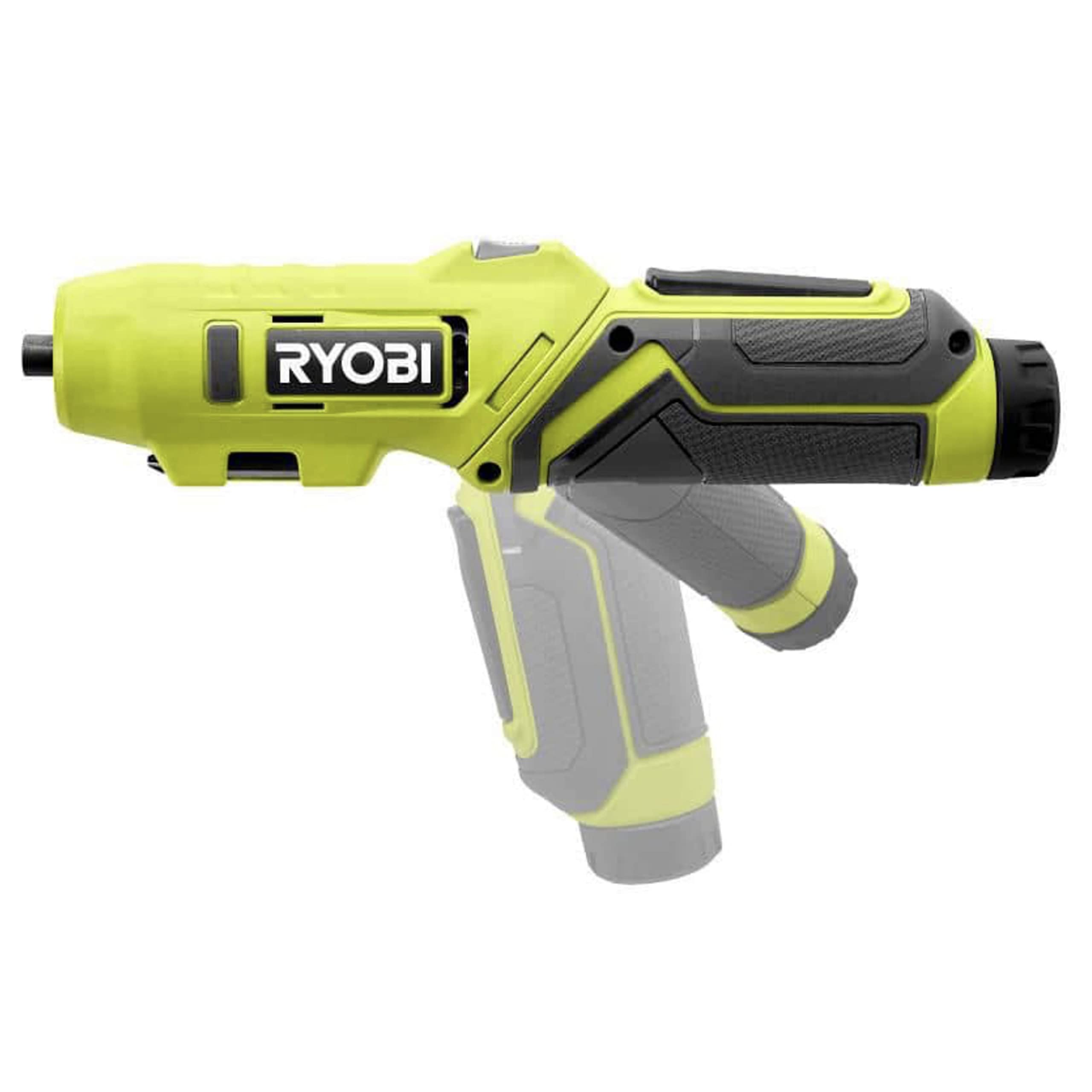 USB Lithium Screwdriver Bundle with Ryobi Cordless Screwdriver, USB Lithium 2.0 Ah 4-Volt Lithium-ion Rechargeable Battery, USB Charging Cable, Multipurpose Drill Bit Set and 16 Inch Buho Tool Bag