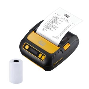 adesso 3" 80mm portable bluetooth thermal printer - high-speed 90mm/s, compatible with android, ios, windows - anti-drop, shockproof, water-resistant nuprint 320b