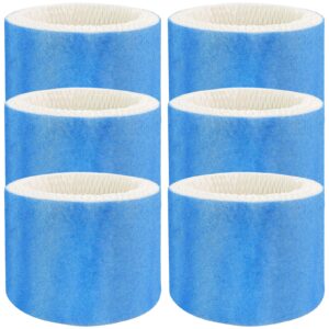 funmit humidifier filters replacement for honeywell humidifier filter hac-504 hac-504aw and honeywell filter a, replacement for honeywell hcm-350 hcm-500 hcm600 cool mist humidifiers, 6 pack, blue