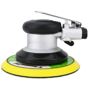 6" air random orbit sander, 12,000rpm heavy duty dual action pneumatic palm sander