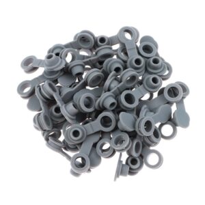 50pcs universal silicone sealing bottle straw hole grommets stopper lids straw plug replacement for 20/30oz cup