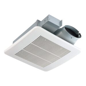 tech drive bathroom fan 50-80-100 cfm dc energy-saving motor,very quiet ventilation and exhaust fan, ceiling or wall mounted fan, cfm adjustable,white