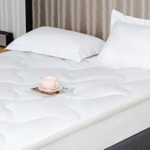 sweet zzz mattress pad topper cooling cotton fill and cotton cover - king