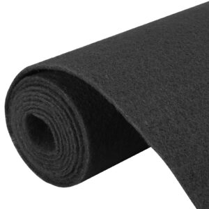 felt fabric soft felt sheet 1yard/36 x78 durable craft felt cloth 1.5mm thick for handcrafted,sew,diy project,party decoration (black,1yard)