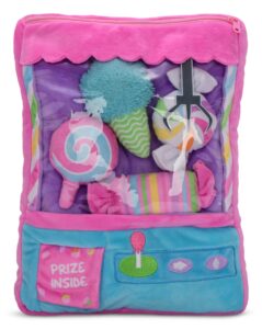 iscream sweet surprise claw machine fleece 5-piece play pillow set with embroidered accents