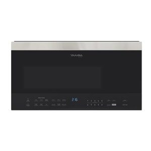 duura elite de161otrsss microwave oven built-in 1000-watts with 10 power levels pre settings and express, sensor and speed cooking and silent mode with glass turntable, 1.6-cu.ft, metallic