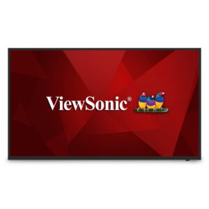 viewsonic cde5512 55" 4k uhd commercial display with vesp, wireless screen sharing, usb wi-fi capabilities, rj45, hdmi, usb c