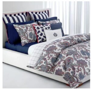 lauren ralph lauren carter multi paisley 3 pc king duvet cover set (king)