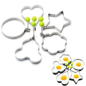 5pcs egg rings for frying eggs nonstick,egg rings for frying eggs fried egg rings