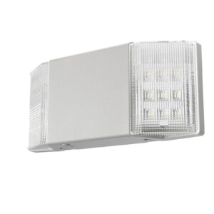 spectsun 1 packs hardwired emergency exit light fixtures for business, with battery backup, two head adjustable led emergency lighting, ul 924 certified，ac 120/277v.